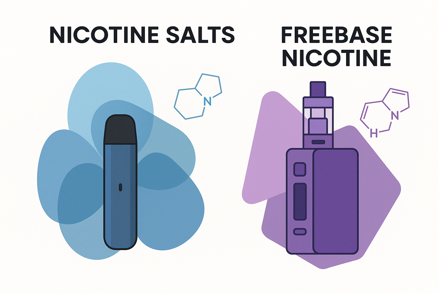 Nicotine Salts vs Freebase Nicotine | Vaping Nicotine Compared