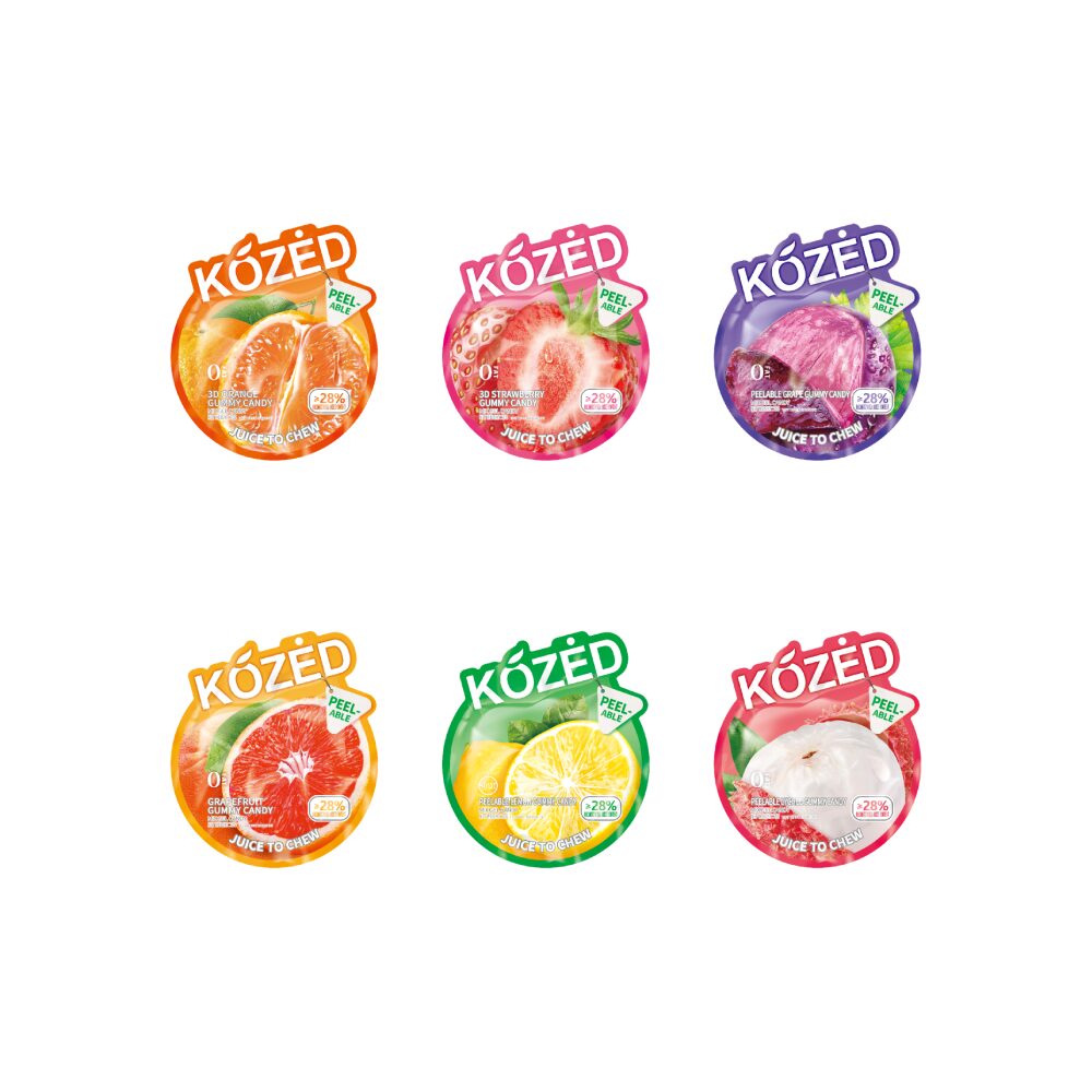 Kozed Peelable Gummy Candy - White Peach